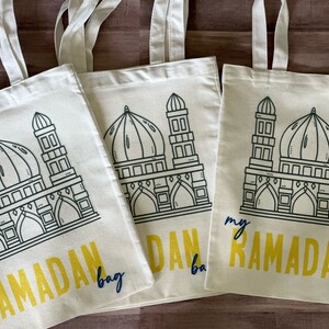 Custom Ramadan Tote / DIY Ramadan Bag / Taraweeh Bag / Ramadan Favors ...