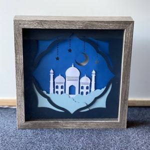 Islamic Mosque Lighted Shadow Box Ramadan / Eid Decor - Etsy