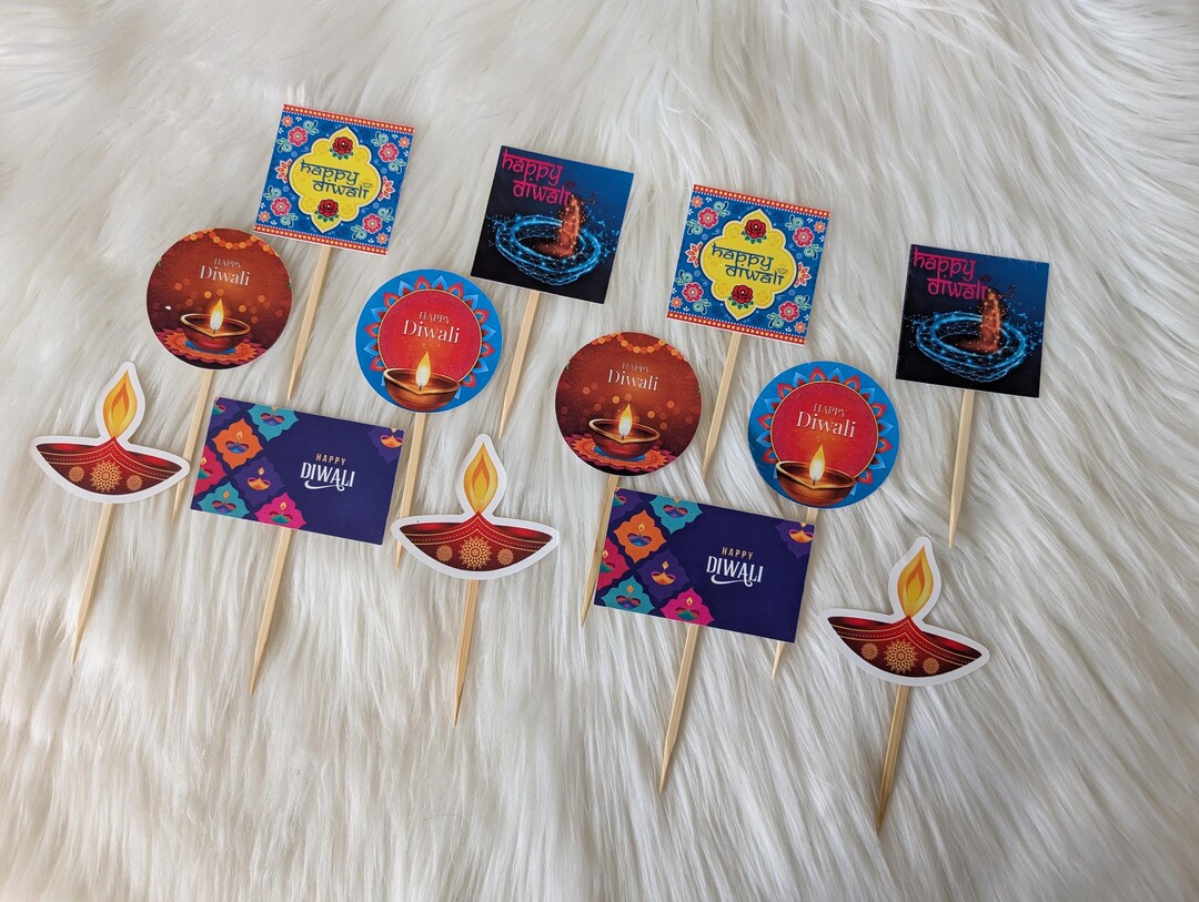 Personalized Diwali Mithai Toppers / Diwali Decorations / Diwali Diya ...