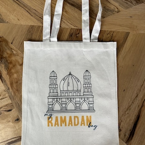 Custom Ramadan Tote / DIY Ramadan Bag / Taraweeh Bag / Ramadan Favors ...