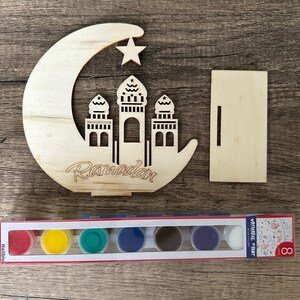 DIY Ramadan Decor for Kids / Paint Your Own Crescent and Star / Ramadan ...