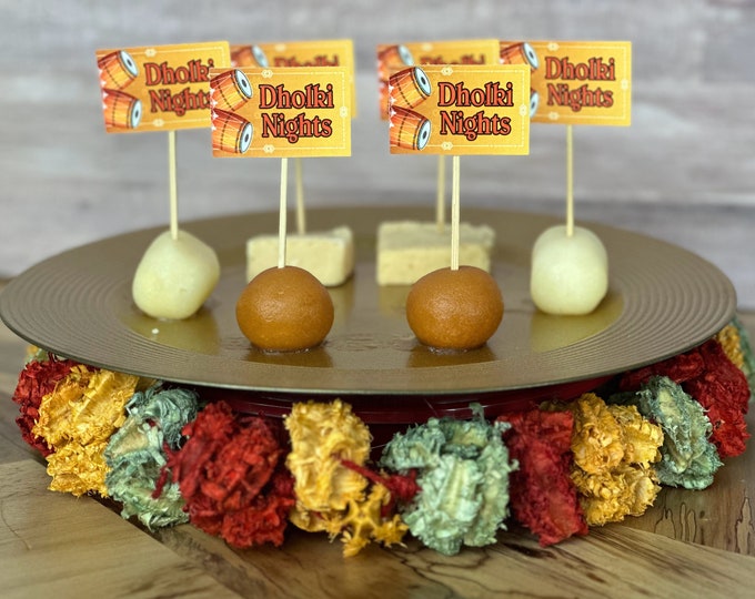 Personalized Mithai Toppers / Desi Wedding / Sweet Toppers / Indian ...