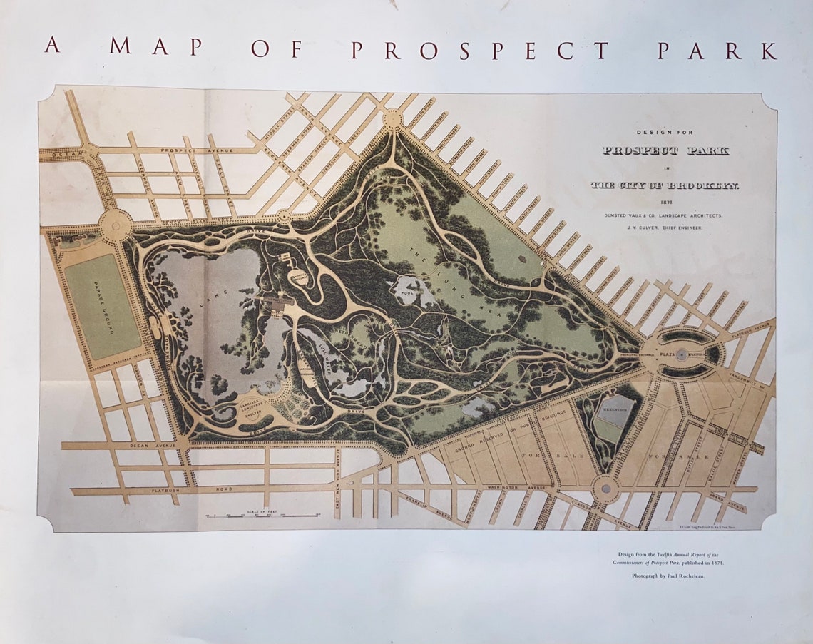 Prospect Park Map Poster - Etsy