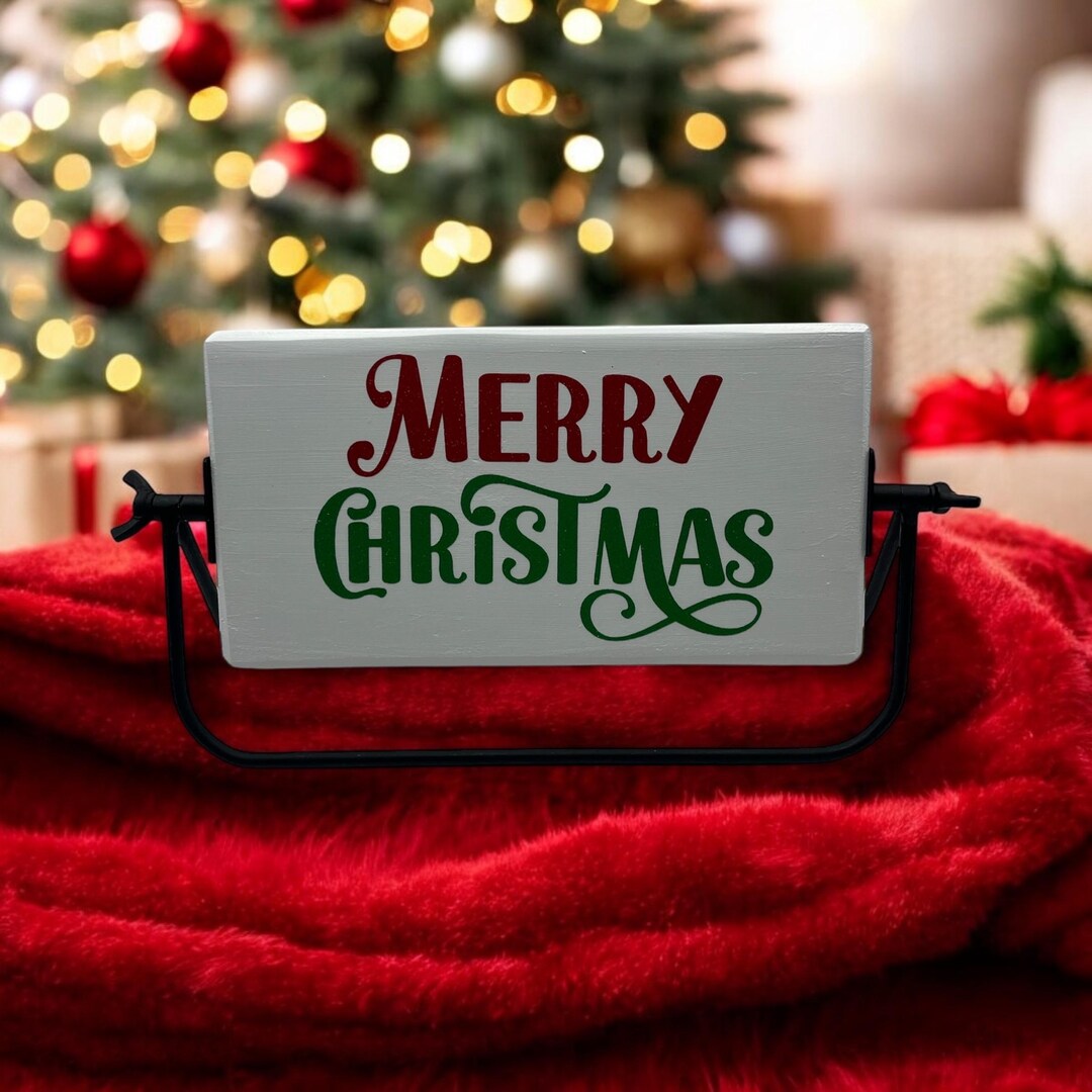 Bah Humbug and Merry Christmas, Reversible, Rotating, Funny, Shelf and ...