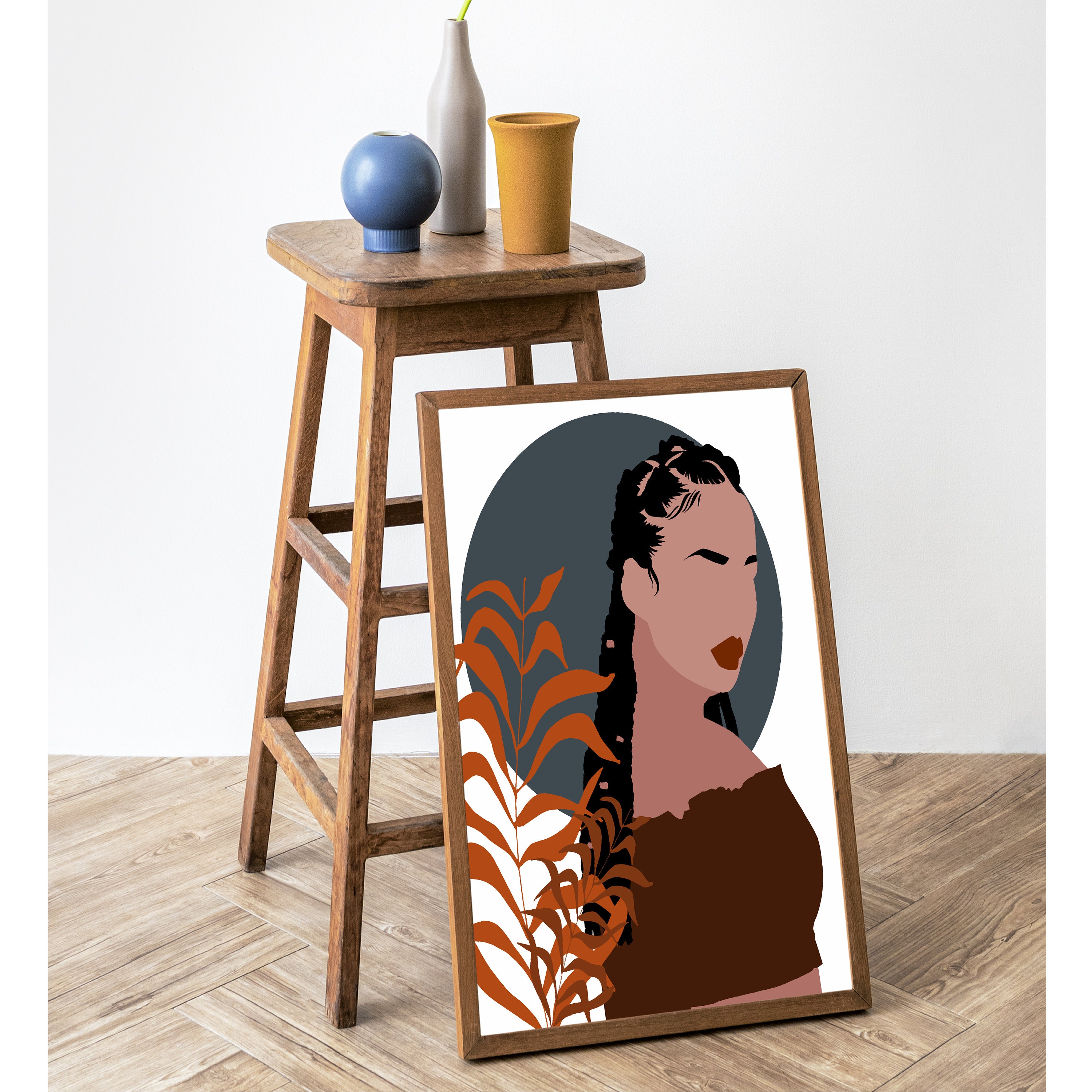 Box Braid Women PRINTABLE Black Girl Fashion Print Melanin - Etsy UK