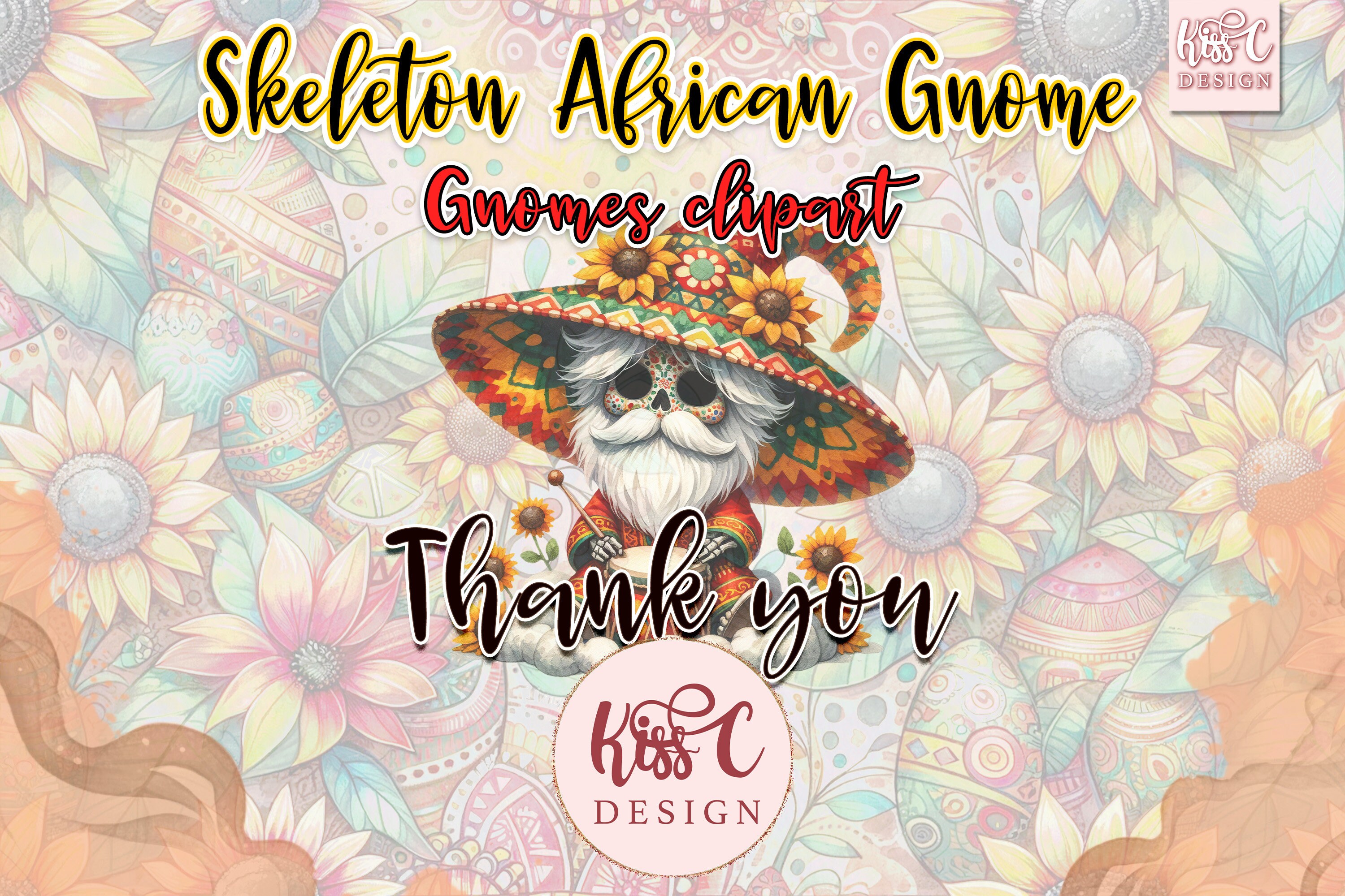 Skeleton African Gnomes PNG Clipart. Printable Black History Month ...