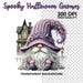 Watercolor Spooky Halloween Gnomes Clipart Set. 12 Cute Monster Gnome ...