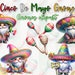 Watercolor Cinco De Mayo Gnomes Clipart. Printable Mexican Gnome ...