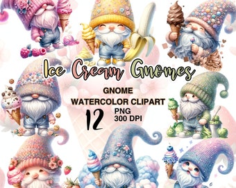 Ice Cream Cart Gnomes PNG, Ice Cream Gnome PNG, Ice Cream Gnome ...
