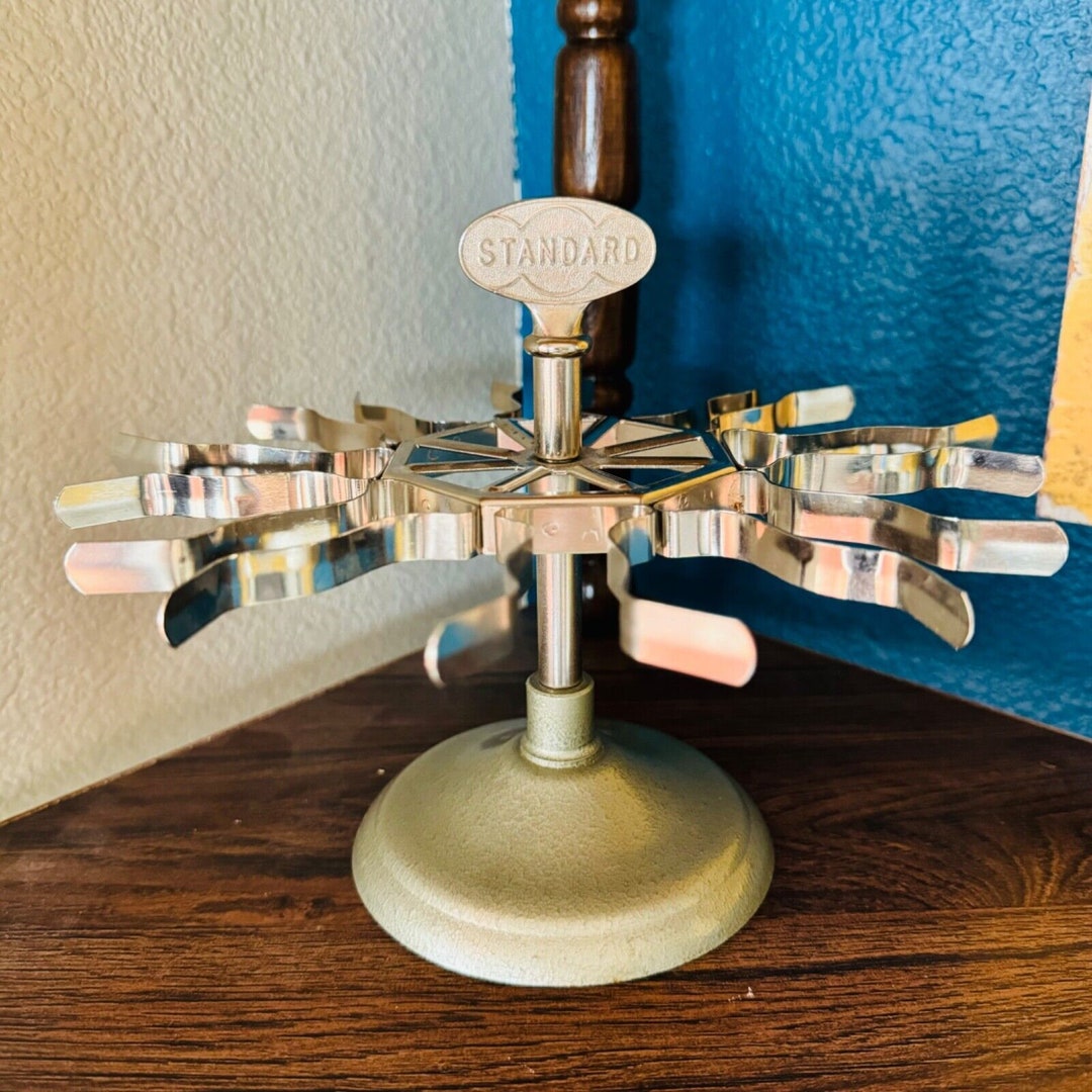 Vintage STANDARD Midcentury Rubber Stamp Spinning Carousel Holder MCM ...