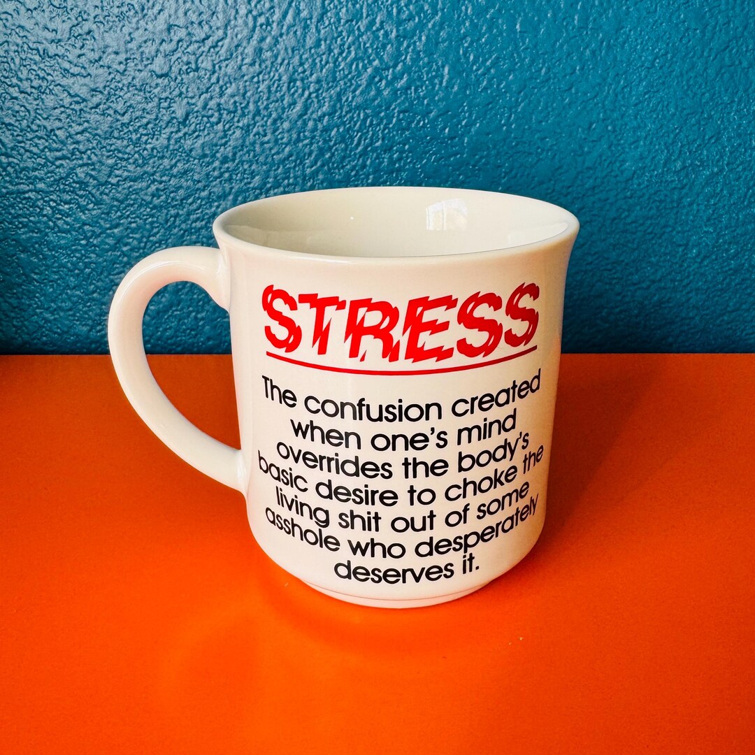 Vintage Stress Mug Coffee Tea Drink Beverageware Japan Gift Box - Etsy