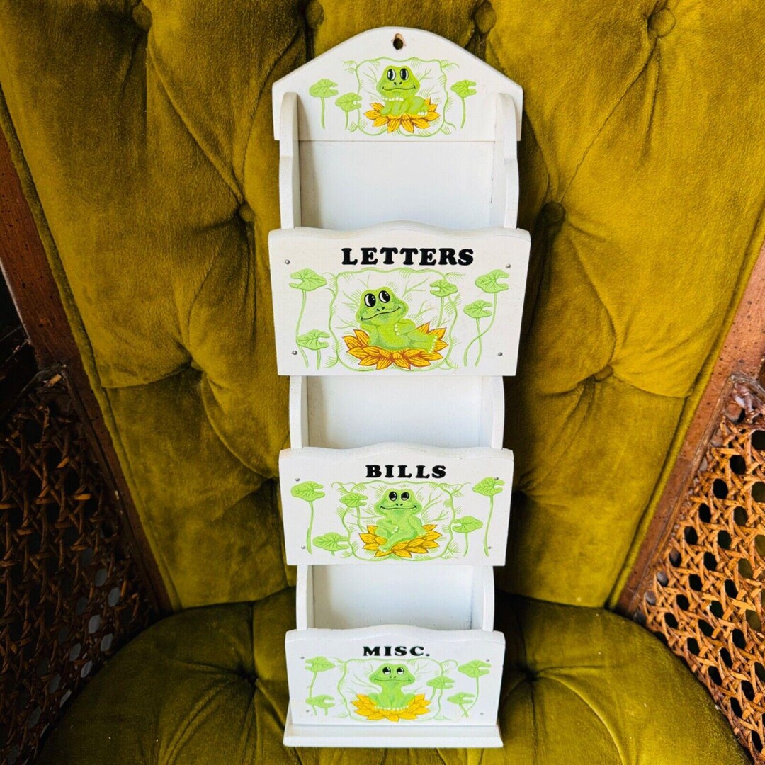 Vintage Neil the Frog 1978 Sears Co Wall Letter Bill Mail Holder ...