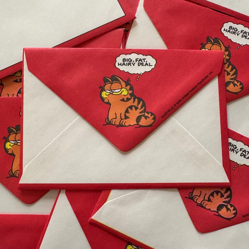 Garfield 1978 Card - Etsy