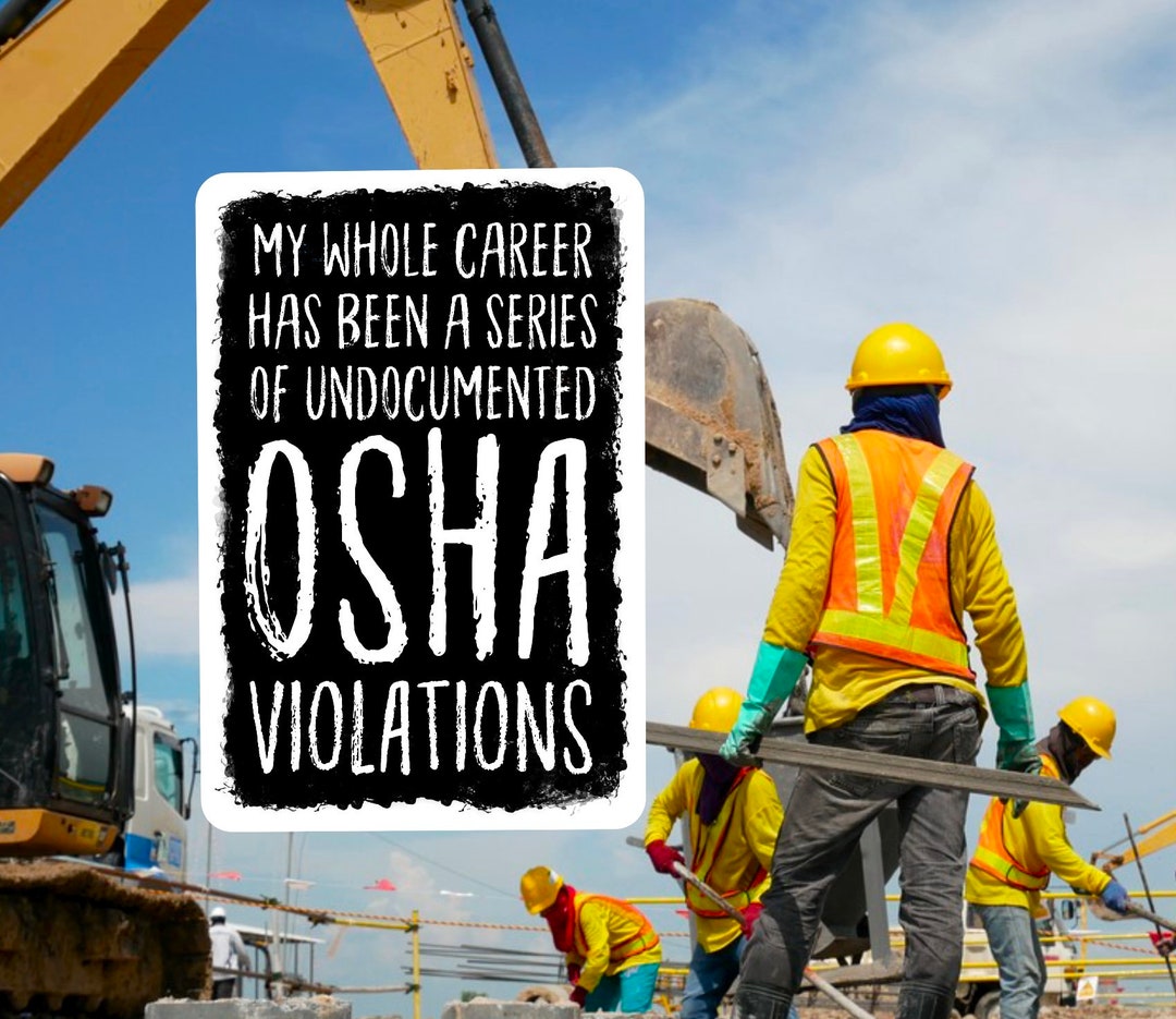 Hard Hat Stickers Construction Work Laborer Osha - Etsy