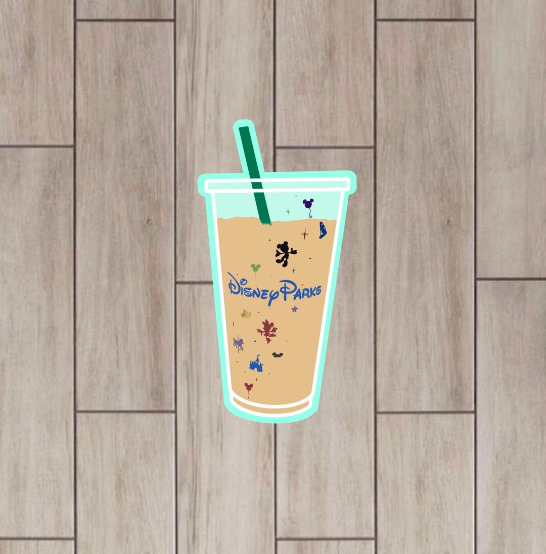 Starbucks Coffee Sticker, Park Starbucks Iced Coffee Cup, Disney ...