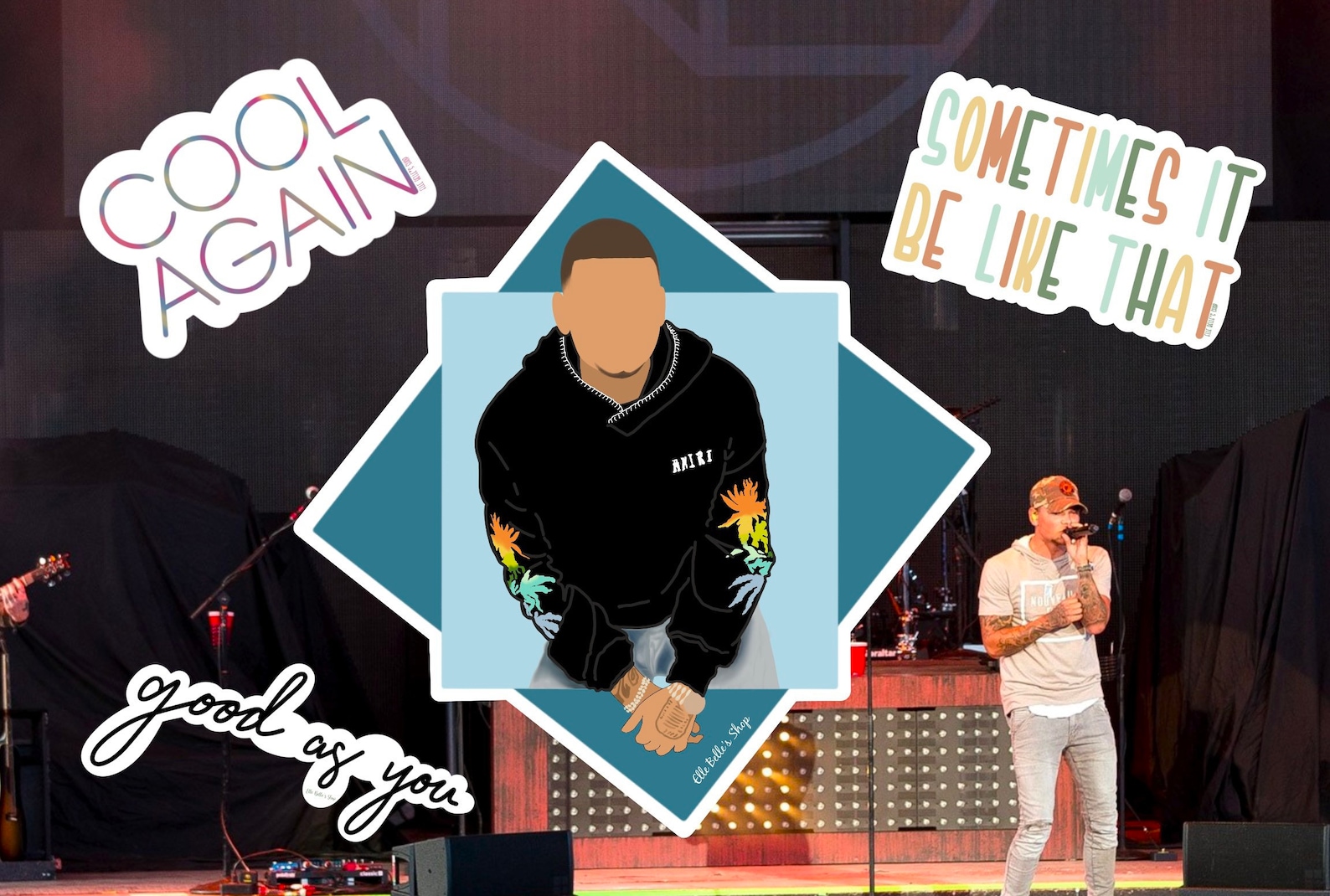 Kane Brown Stickers Good as You Sometimes It Be Like That | Etsy