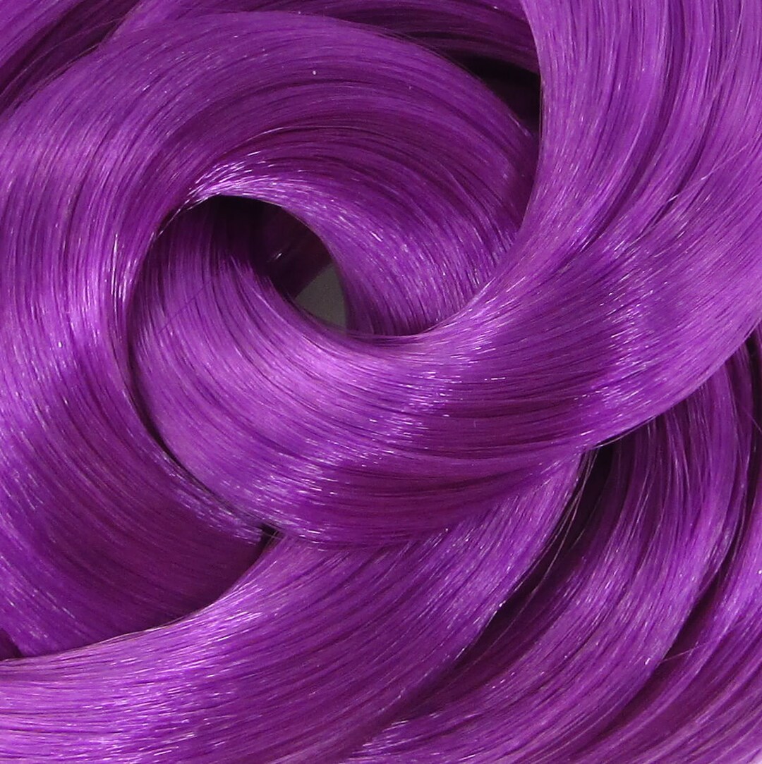 Nylon Doll Hair - Stargazer Purple for Rerooting Custom Fashion Dolls ...