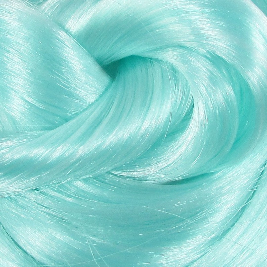 Baja Breeze Aqua Nylon Doll Hair for Rerooting Custom Fashion Dolls, 38 ...