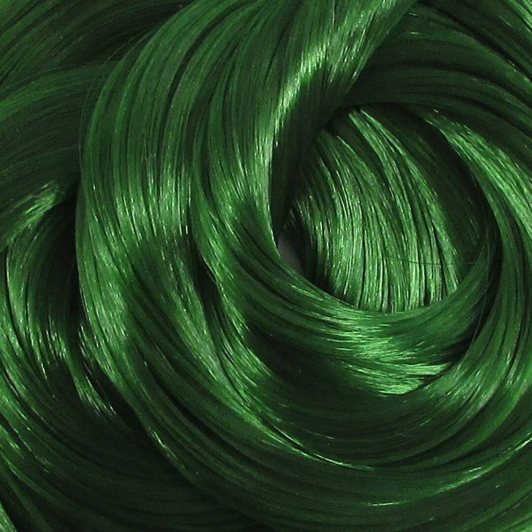 Nylon Doll Hair - Everglades Green - for Rerooting Custom Fashion Dolls ...