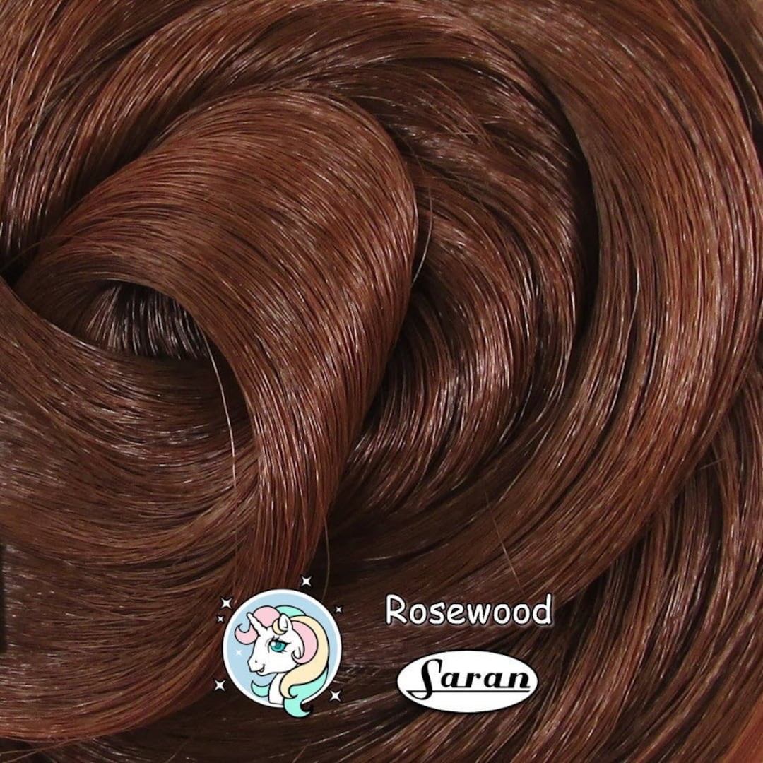 Rosewood Cherry Brown Saran Doll Hair for Rerooting Custom Fashion ...