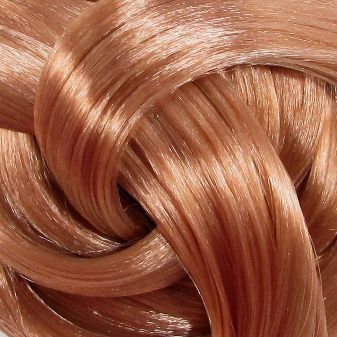 Nylon Doll Hair - Terracotta Brunette Brown - for Rerooting Custom ...