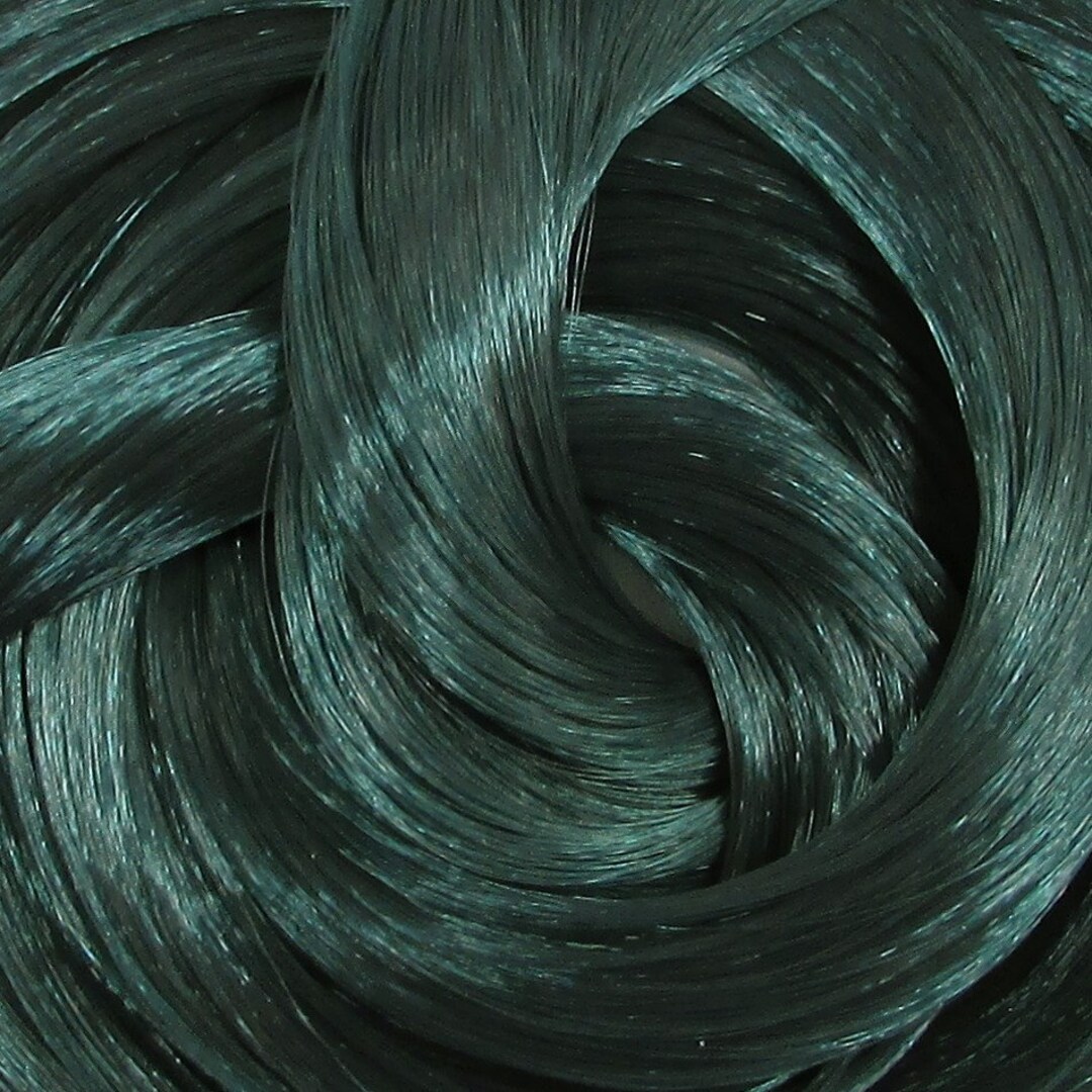 Nylon Doll Hair - Loch Ness Forest Green for Rerooting Custom Fashion ...