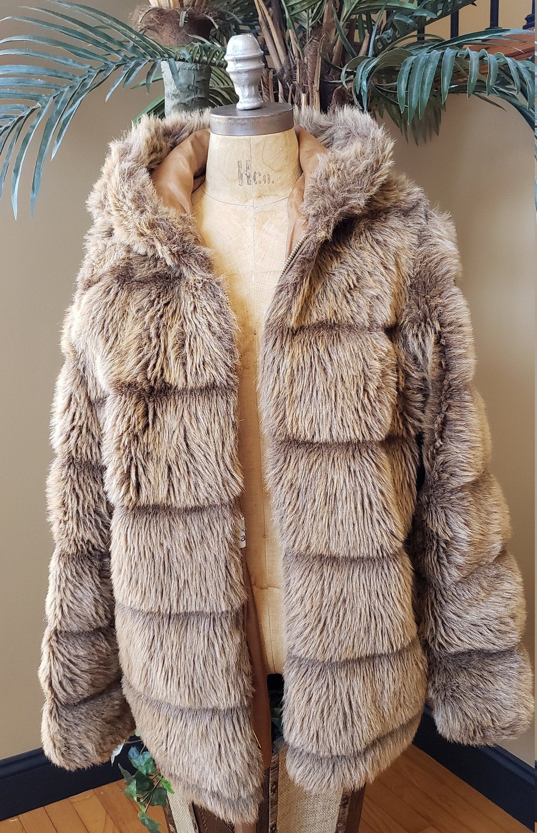 Rare Vintage 70's COATREE Faux Fur Coat_ilgwu Label Union Made 1970's ...