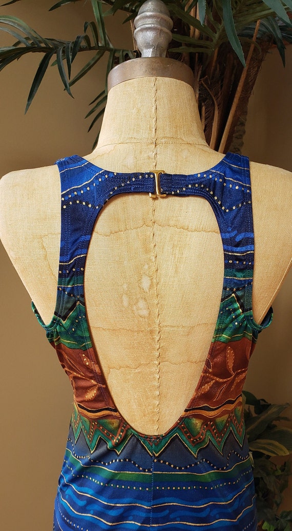 SIRENA One Piece Swimsuit Aztec Tribal Geometric High… - Gem