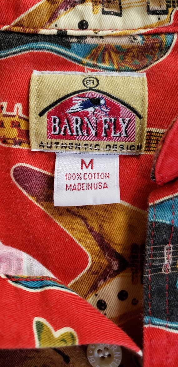 RARE Vintage BARN FLY Electric Guitar Long Sleeve But… - Gem