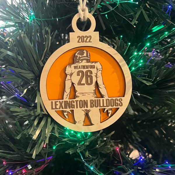 Football Ornament - Etsy
