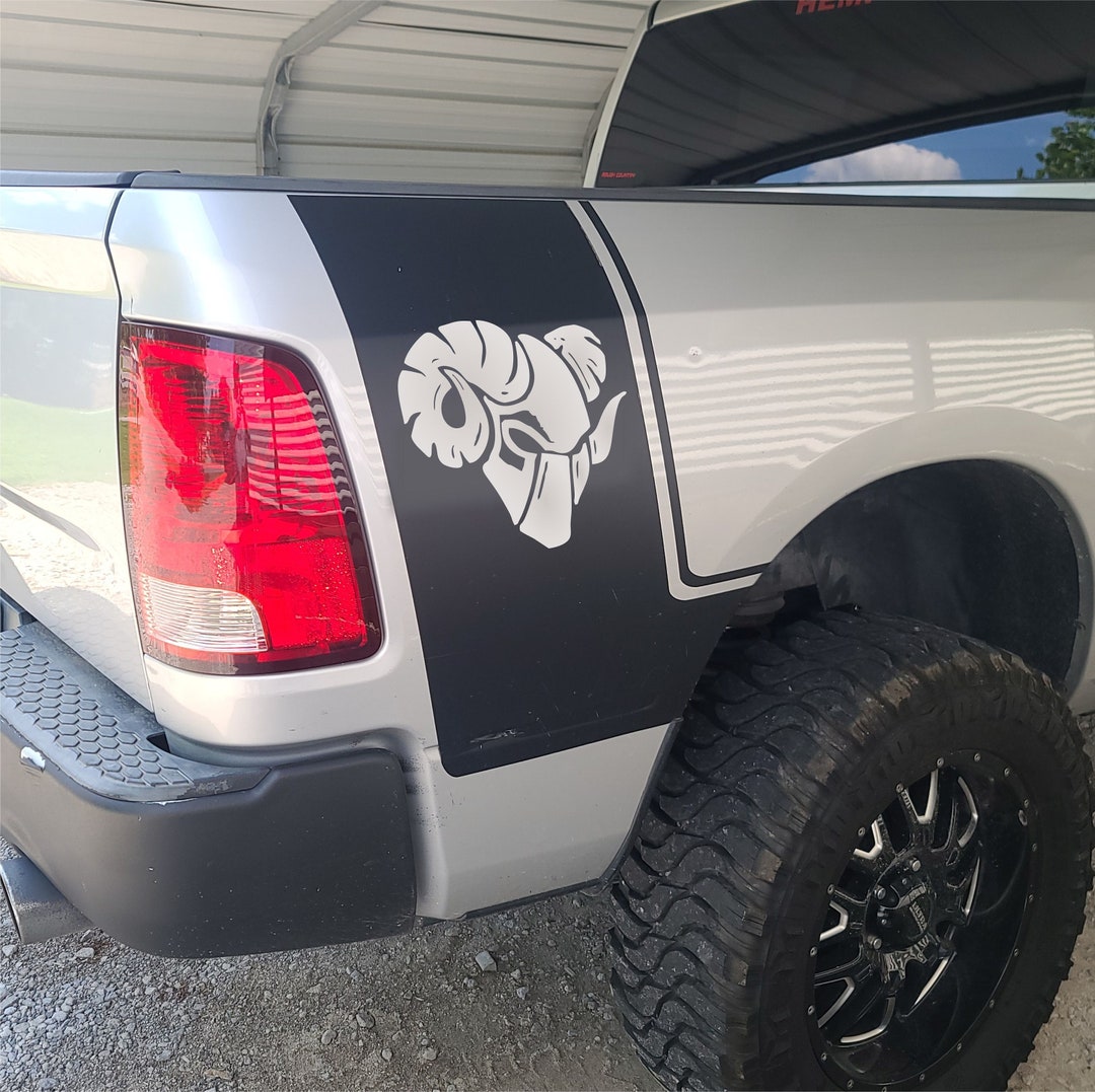Decals Fits Dodge Ram 1500 4x4 Off-road Racing Rear Side Bed Decals ...