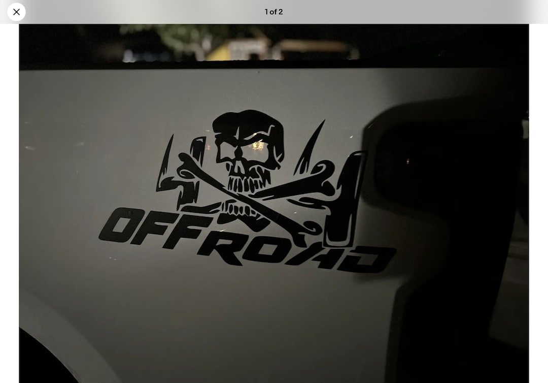 Skull With Bones off Road 4x4 Vinyl Decals - Etsy