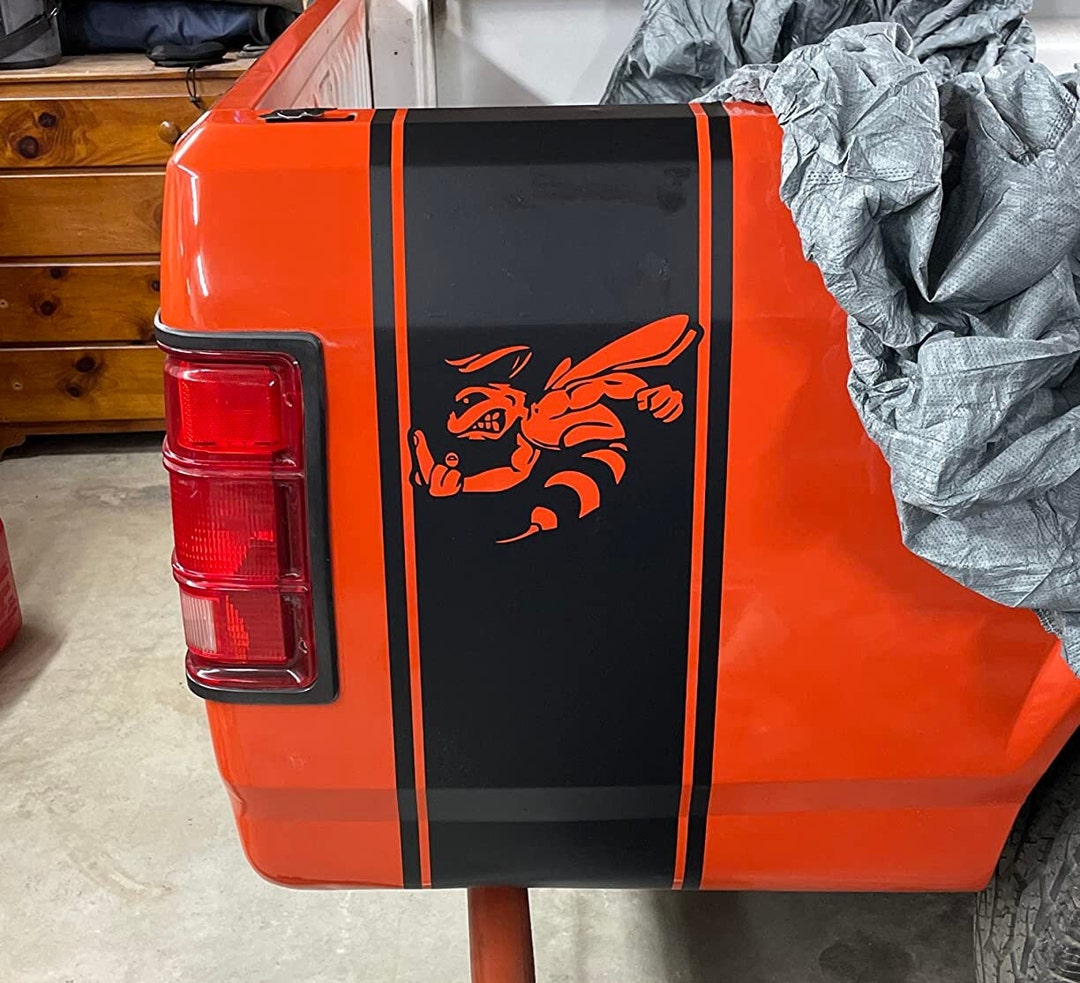 Bee With Middle Finger Truck Vinyl Stripes Decal Sticker - 4x4 off Road ...
