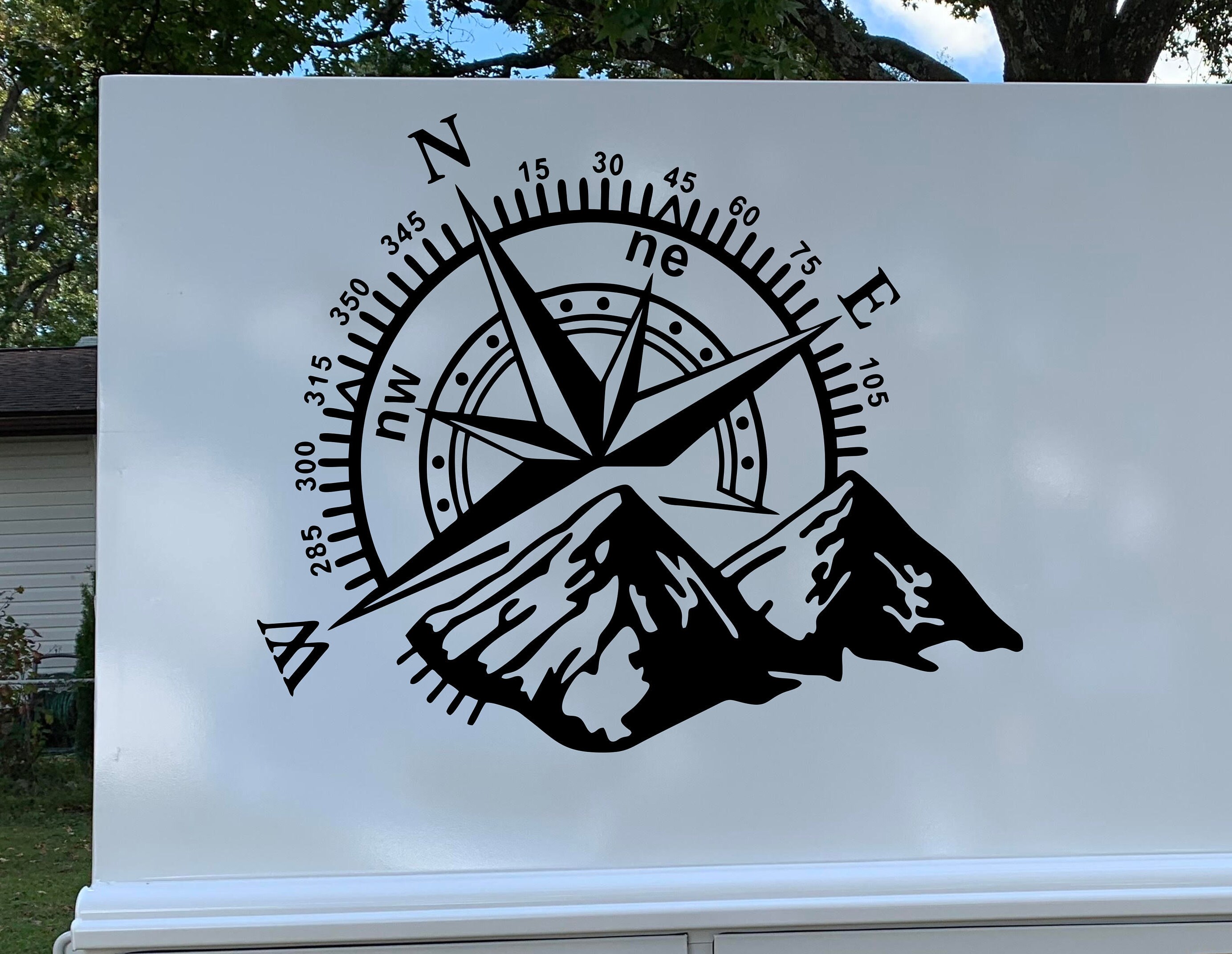 Compass Rose Decal for RV Camper Vinyl Sticker Graphics - Etsy