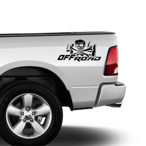 Skull With Bones off Road Sticker Truck Vinyl Decal - Etsy