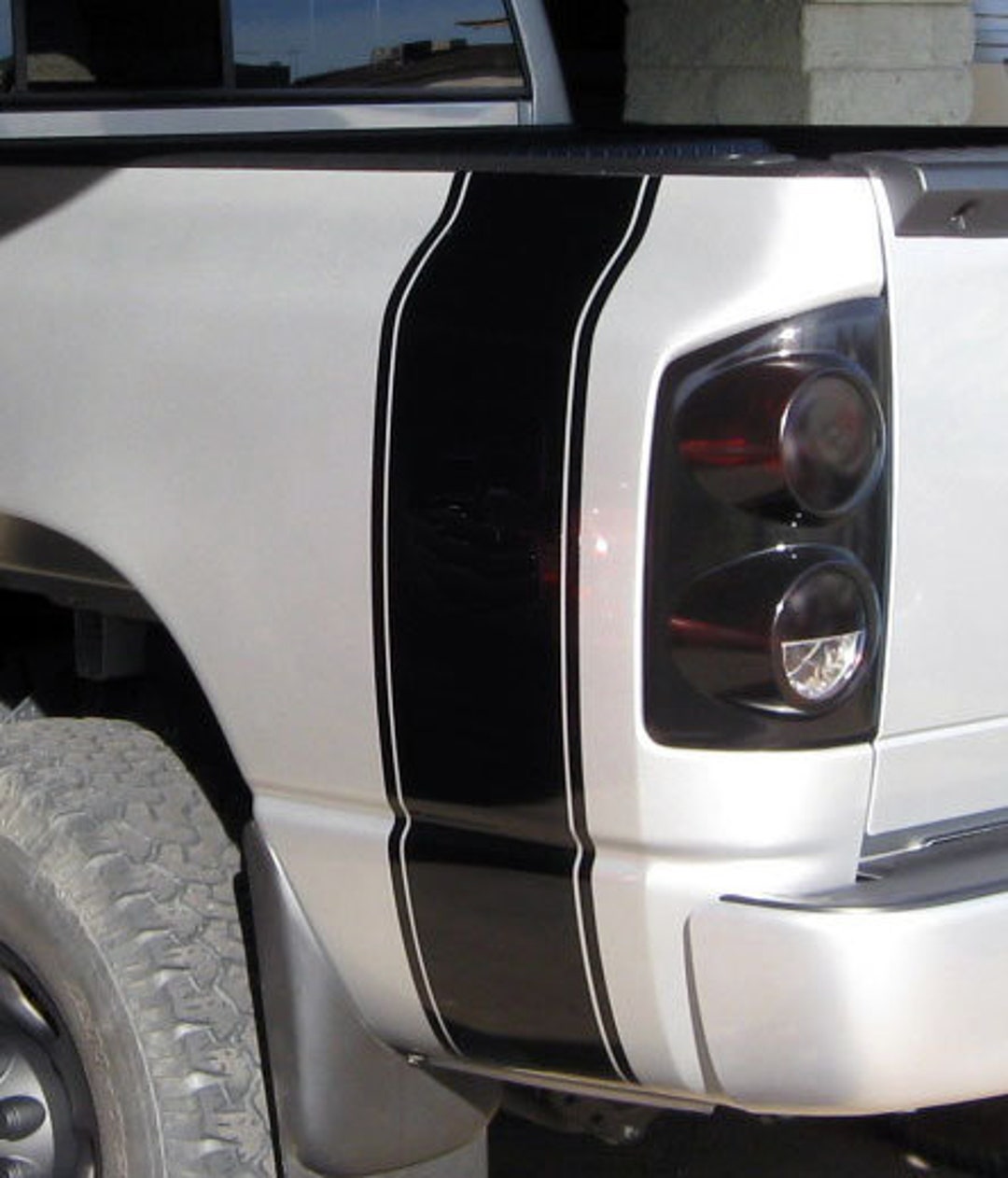 Plain Truck Side Bed Vinyl Stripes 4x4 off Road Racing Decals Stickers ...