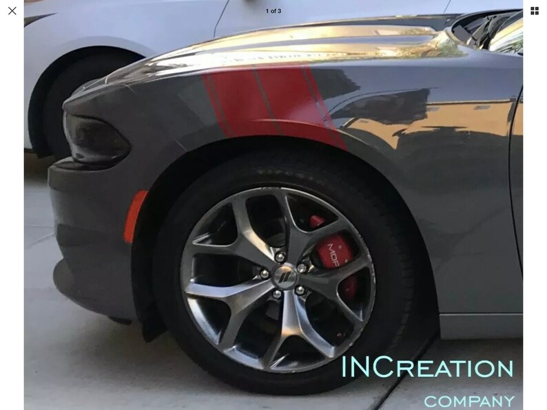 Fender Stripes Vinyl Decals Car Truck Fender Racing Stickers - Etsy