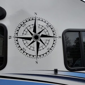 Compass Rose Hood Decal, RV, Car, Vinyl Sticker, Removable Art - Etsy