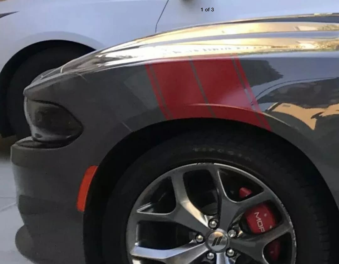 Fender Stripes Vinyl Decals, Car Truck Fender Racing Stickers ...