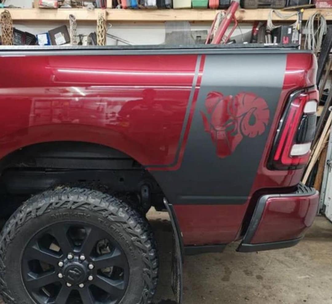 Dodge Ram 1500 4x4 off Road Bed Decals: Racing Side Graphics - Etsy