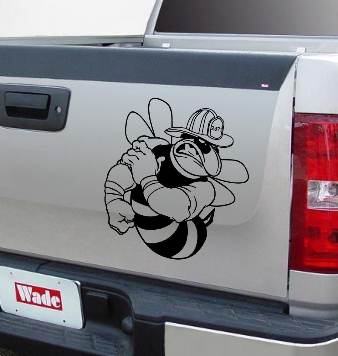 Firefighter Rumble Bee Vinyl Decal Fire Fighter Helmet Any Truck Vinyl ...