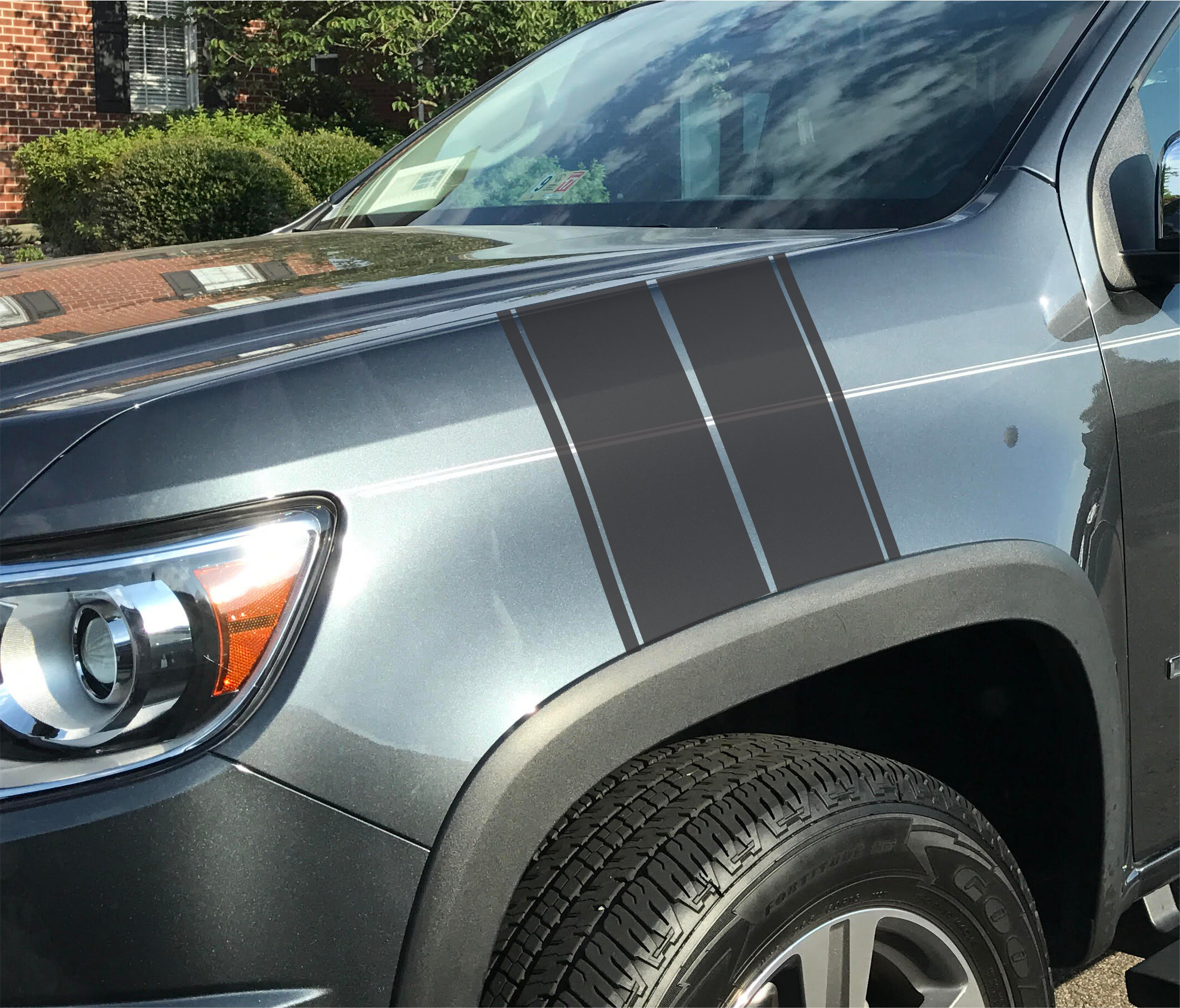 Chevy Colorado Hood Fender Stripes: Vinyl Decal Graphics - Etsy