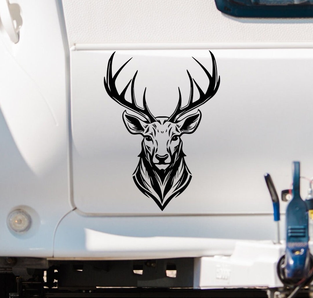 Deer Whitetail Hunting Camper RV Decal - Etsy
