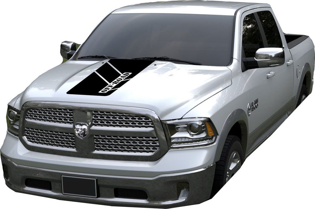 Off-road Hood Decal Stripe | Vinyl Decal Racing Sticker. Fits Any Car ...