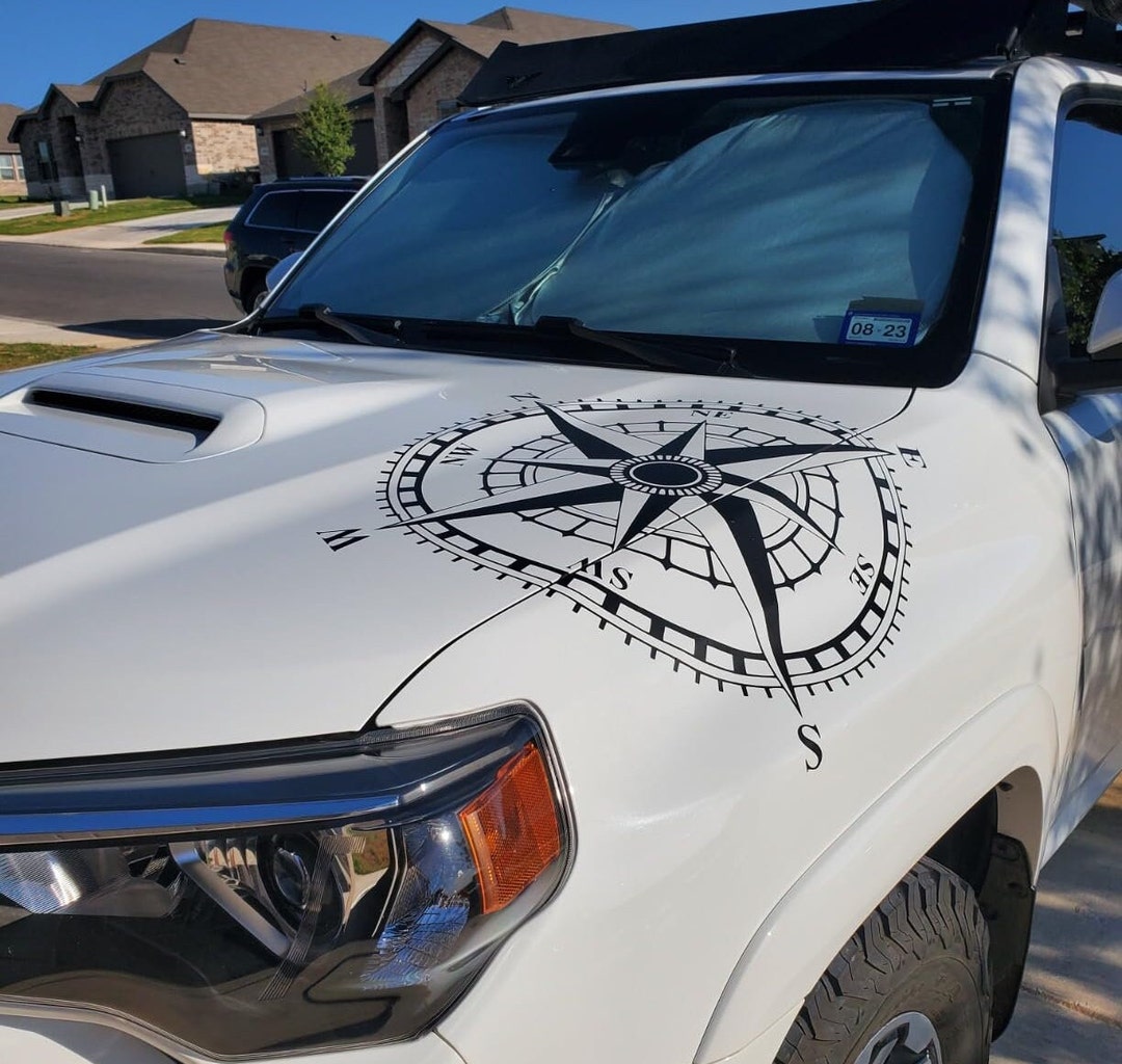 Compass Rose Hood Decal, RV, Car, Vinyl Sticker, Removable Art - Etsy