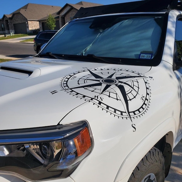 Compass Wall Decal - Etsy