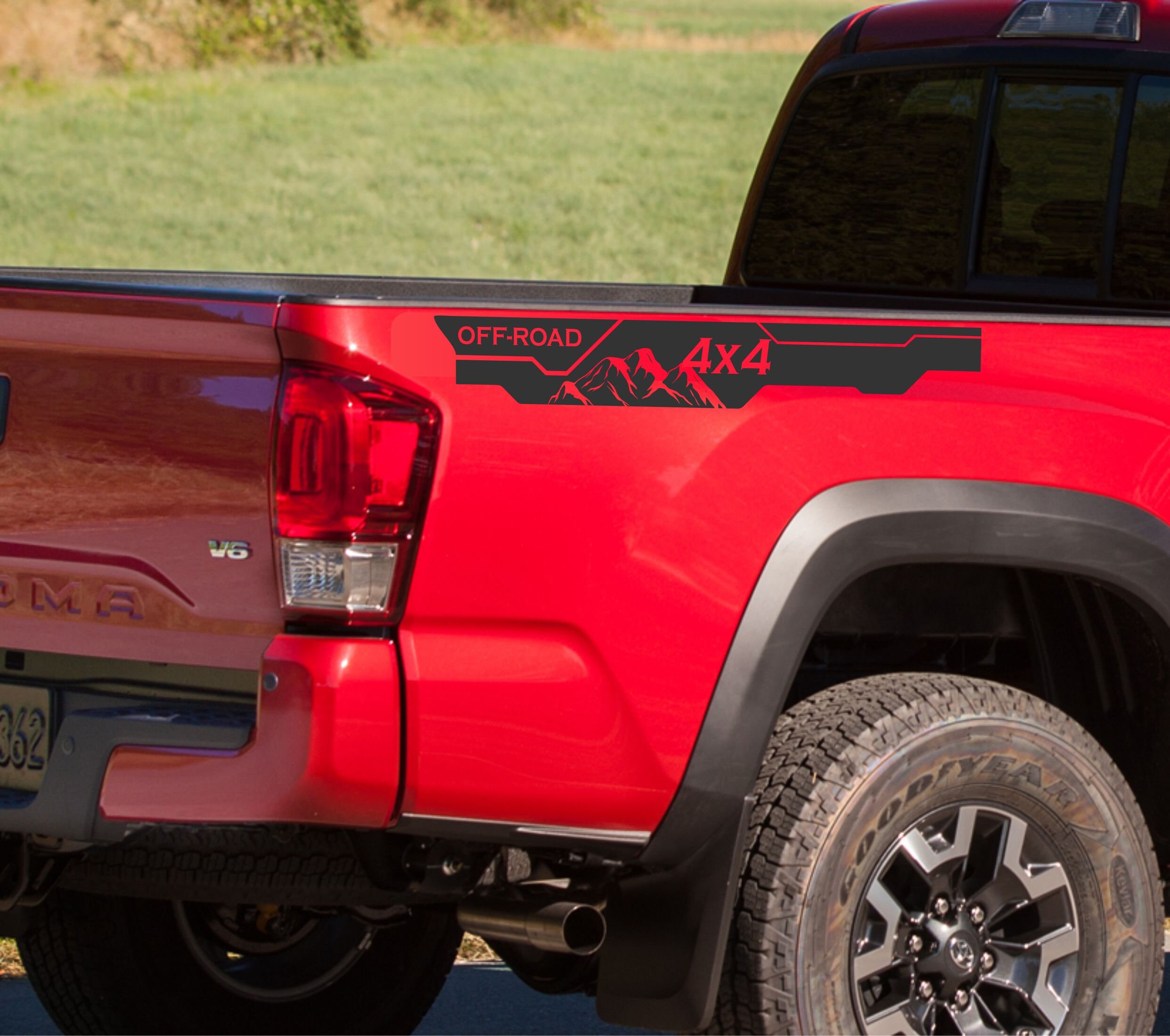 Side Bed Decal Vinyl Graphics for Toyota Tacoma Decals 4x4 Off-road ...