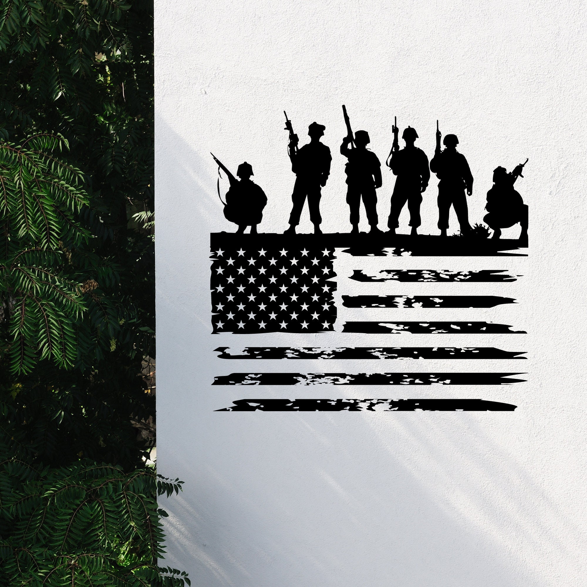 Distressed American USA Flag Decal Army Navy Air Force - Etsy