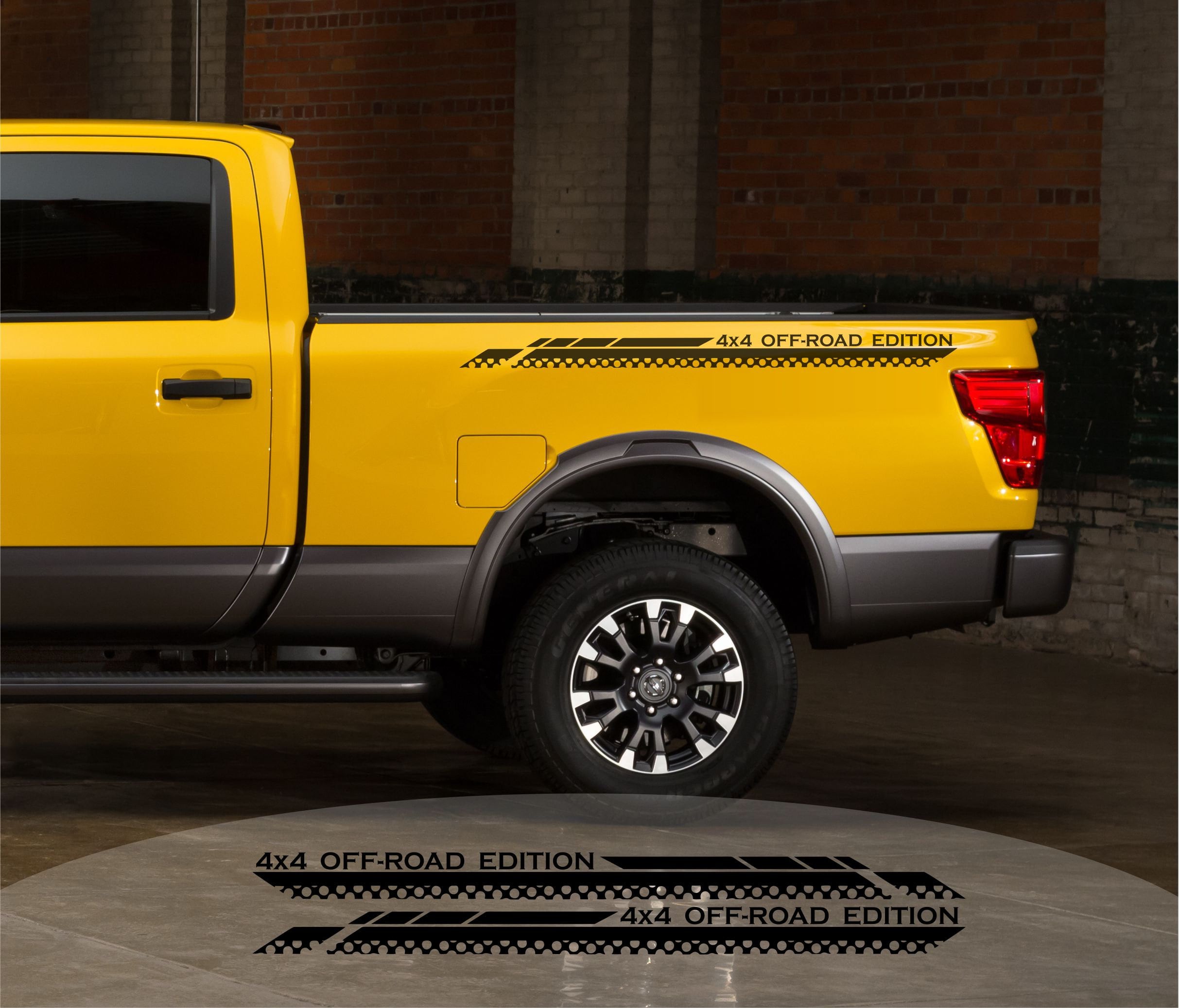 Fits Nissan Titan Pro4x Decal 4x4 off Road Performance Graphics Stripes ...