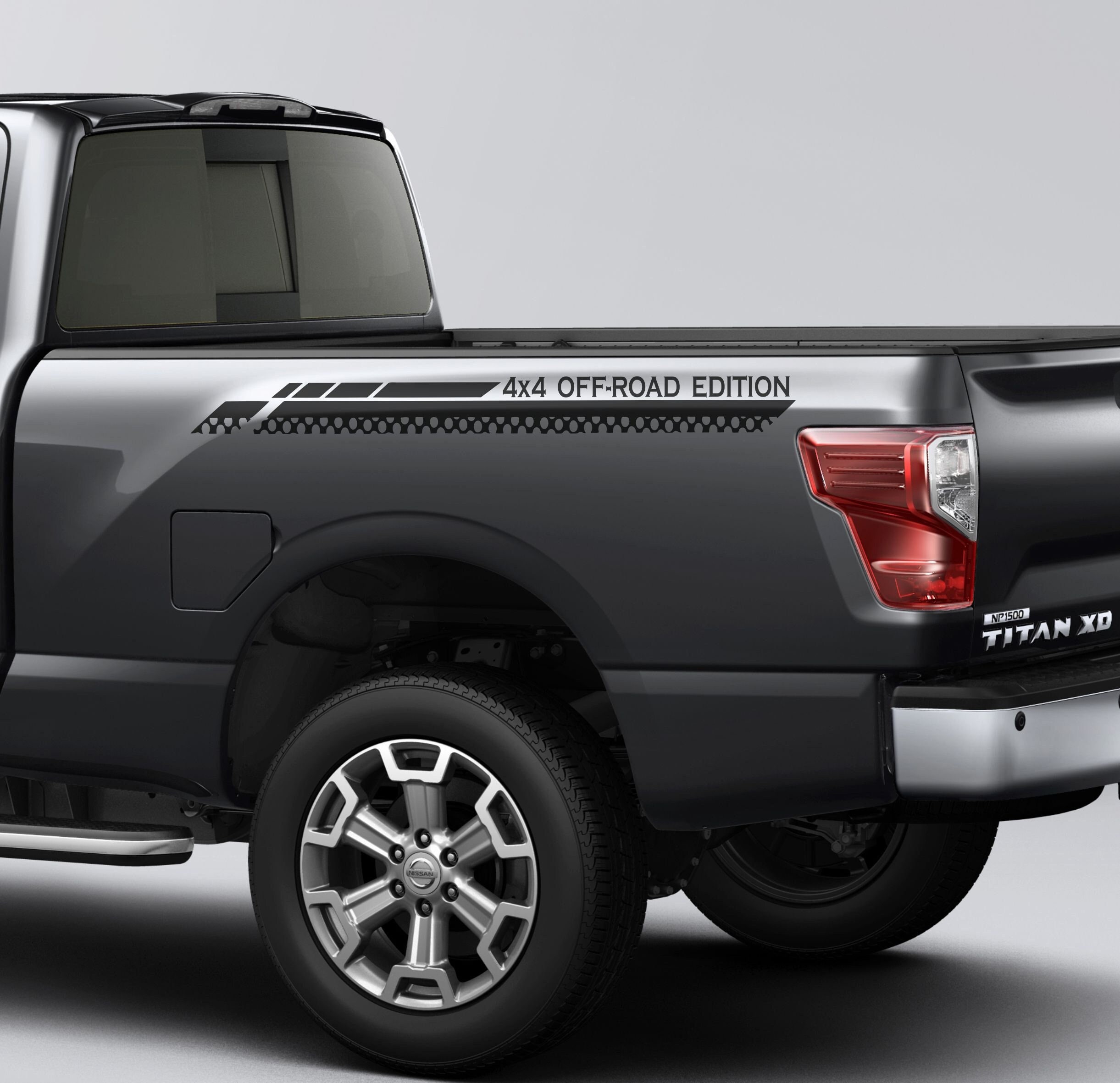 Fits Nissan Titan Pro4x Decal 4x4 off Road Performance Graphics Stripes ...